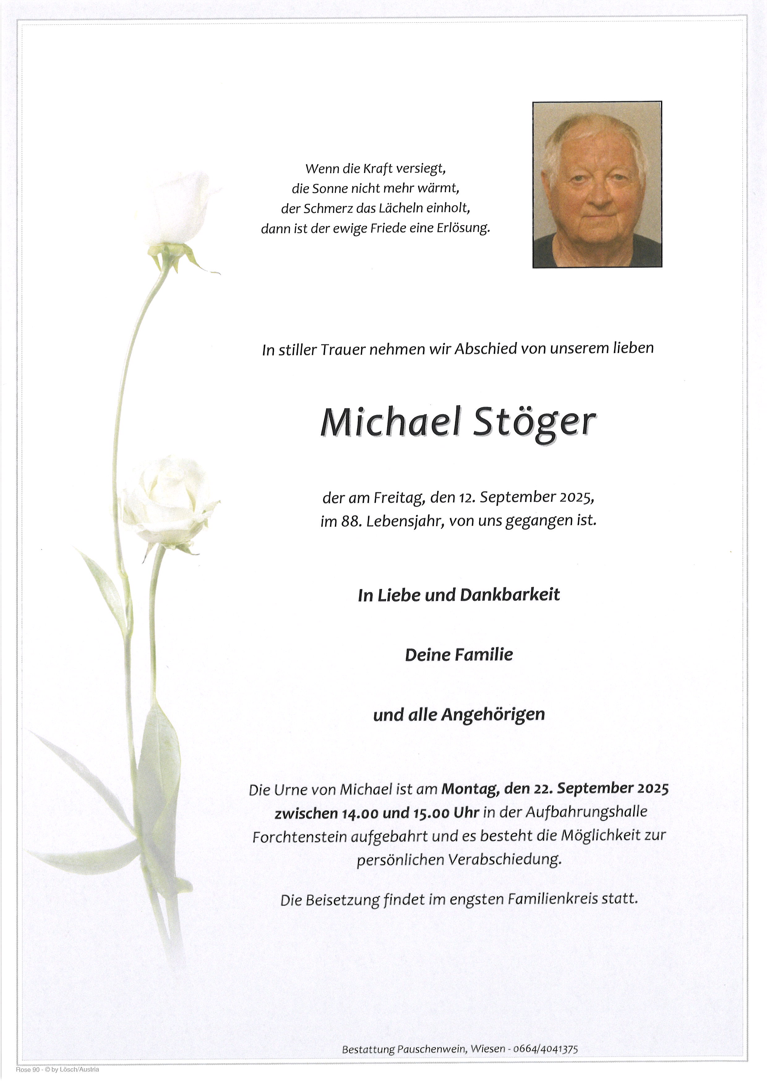 Bestattung Pauschenwein | Michael Stöger